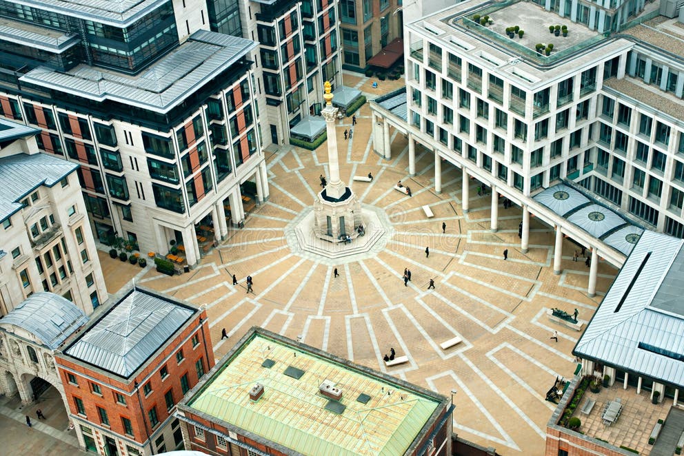 Paternoster Square, London, England. Stock Image - Image of faith ...