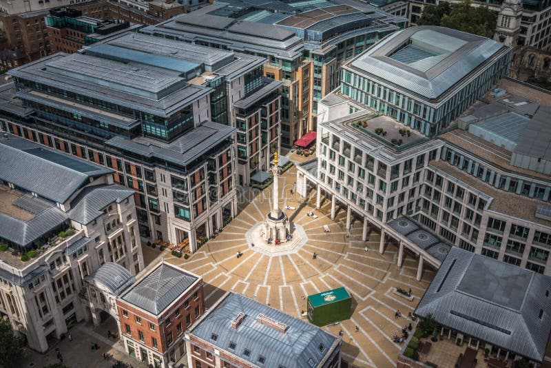 Paternoster Square in London Editorial Stock Photo - Image of column ...