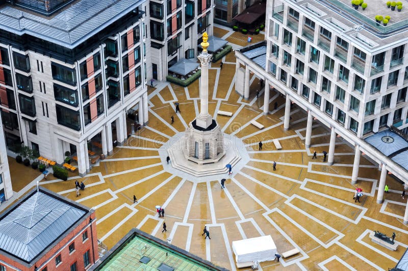 Paternoster Square in London, UK Stock Photo - Image of glass, england ...