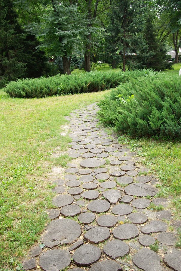 A brick windy garden path stock photo. Image of peaceful - 6778700