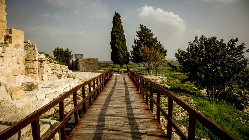 The Path Along the Ancient Walls Stock Photo - Image of city ...