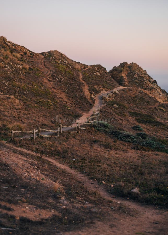 Path Along Bluffs at Point Reyes National Seashore, California Stock ...