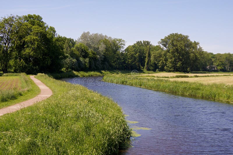 Path along the river stock image. Image of natural, green - 32472055