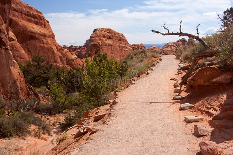 Path in Arches National Park Stock Image - Image of southwest ...