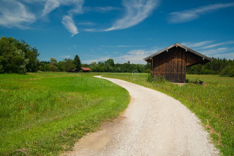 Path Around the Lake Staffelsee in Bavaria Stock Photo - Image of ...