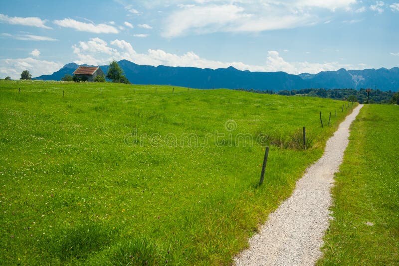 Path Around the Lake Staffelsee in Bavaria Stock Photo - Image of ...