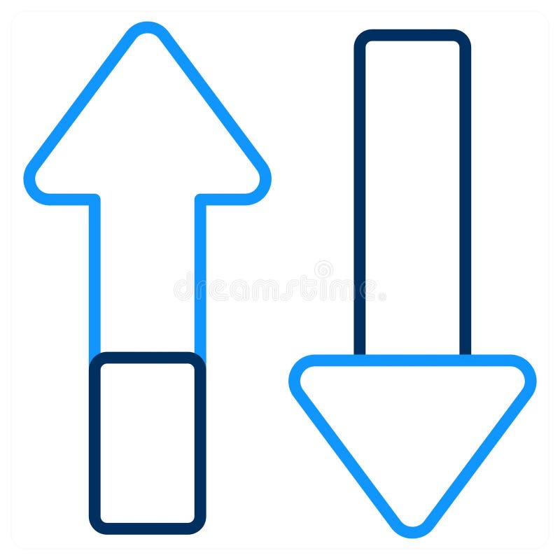 Path and Arrows Icon Concept Stock Illustration - Illustration of arrow ...