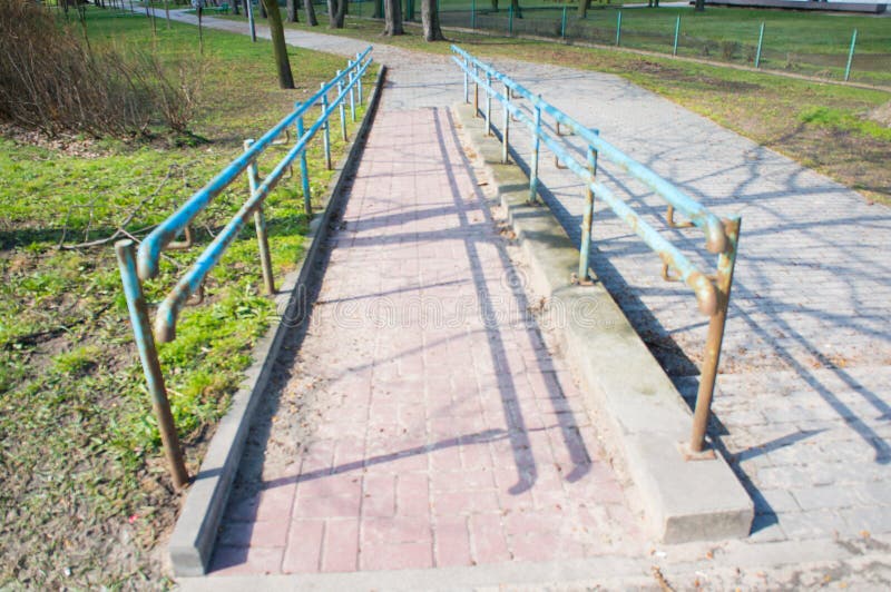 Path with barrier stock image. Image of outdoor, footpath - 44741471