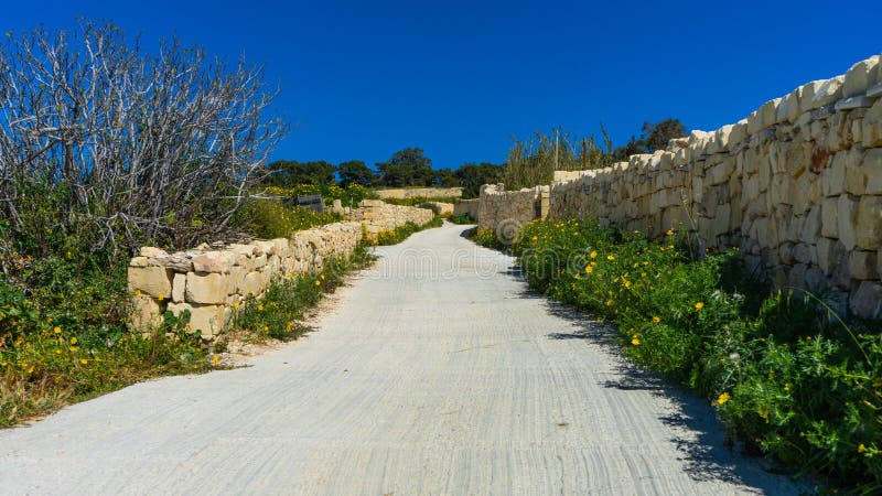 Path between these Beautiful Walls with Typical Rocks of the Area of ...
