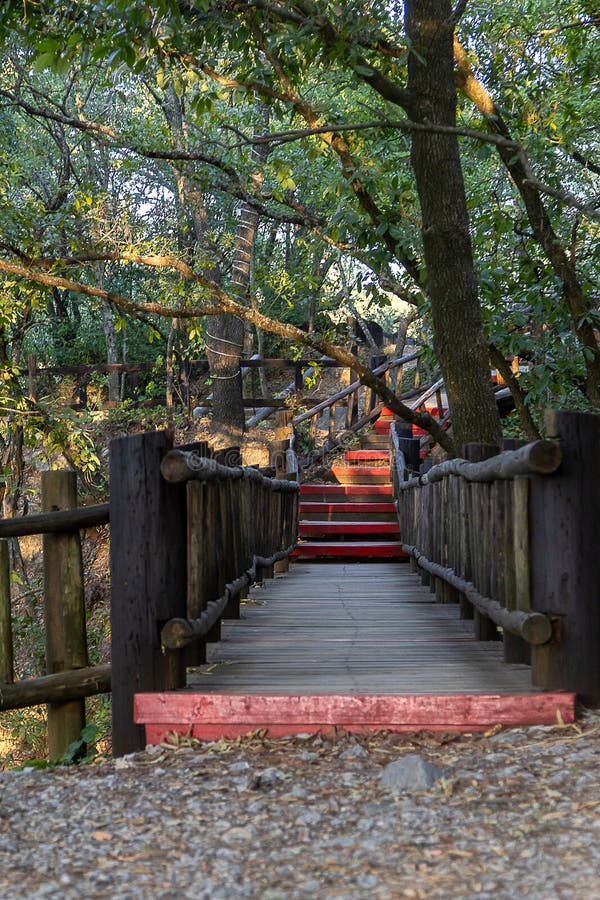 Path from the Bridge To the Viewpoint Stock Image - Image of hike ...