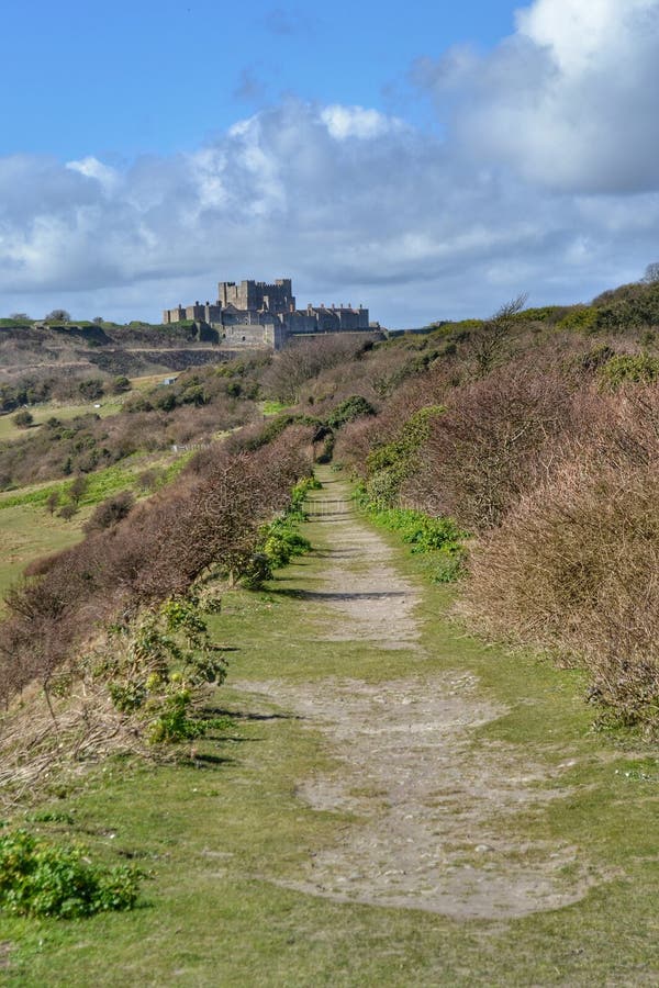 Path British Countryside Dover Castle Stock Photos - Free & Royalty ...