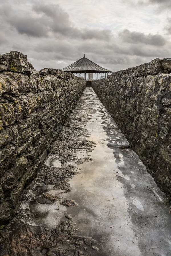 Path on a castle wall stock image. Image of path, summer - 83359073