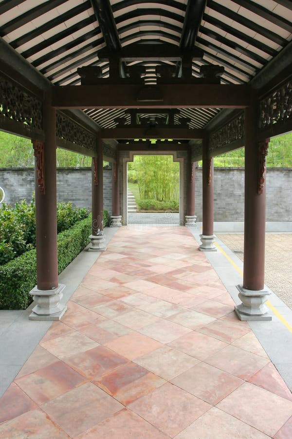 The Path at Chinese Traditional Garden, Hk 16 April 2005 Stock Photo ...