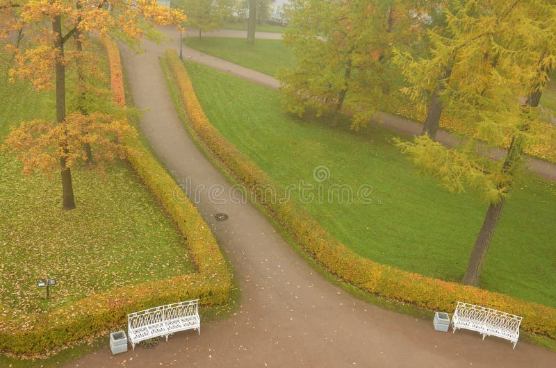 The path in the city Park. stock image. Image of travel - 129410161