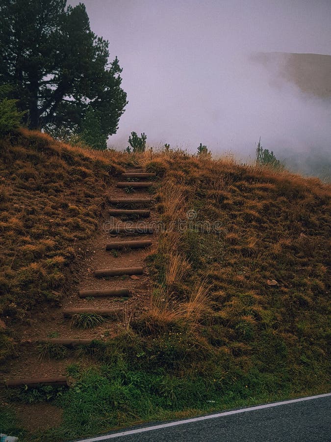 Path in the Clouds stock image. Image of path, stairs - 148654097