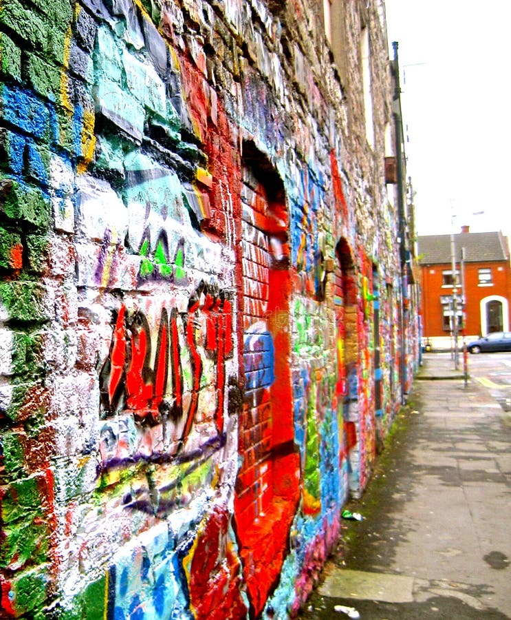 Path of Colour Graffiti Art Stock Photo - Image of path, wall: 42849230
