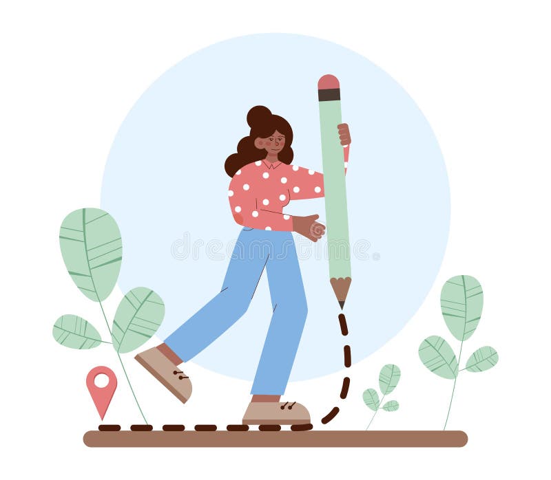 Path Concept. Life Course or Business Way, Plan or Strategy. Stock ...