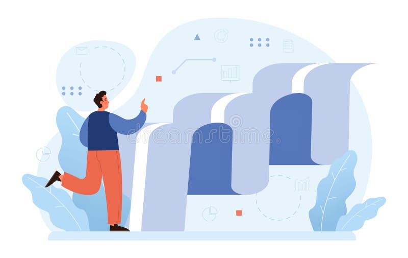 Path Concept. Life Course or Business Way, Plan or Strategy Stock ...