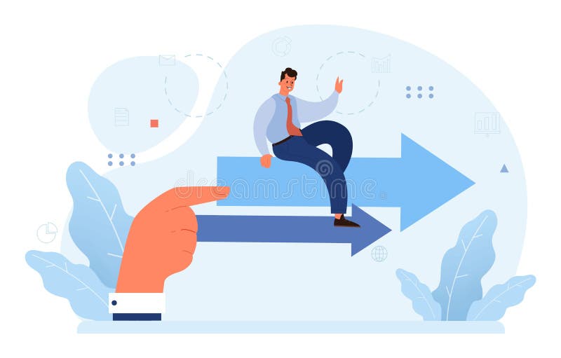 Path Concept. Life Course or Business Way, Plan or Strategy Stock ...