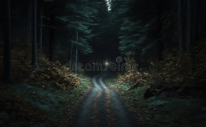 A Path through the Dark Forest. Created by Generative Artificial ...