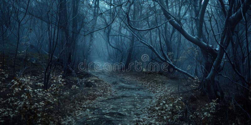 Path in Dark Forest stock image. Image of wilderness - 384075537