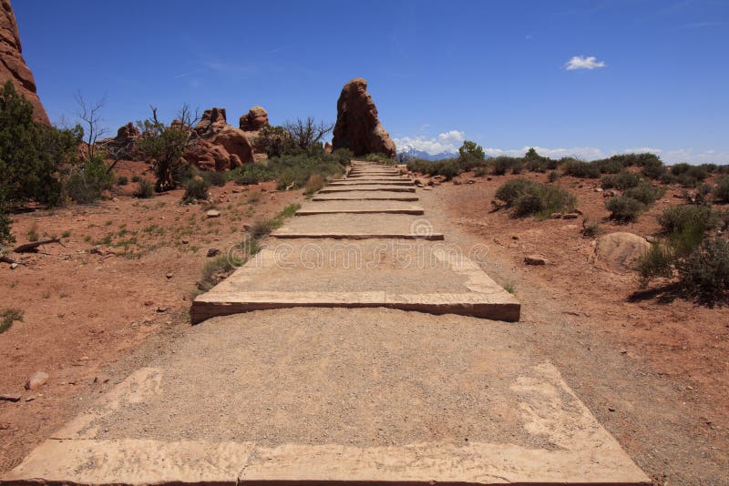 Path in the Desert stock image. Image of closeup, hiking - 93311615