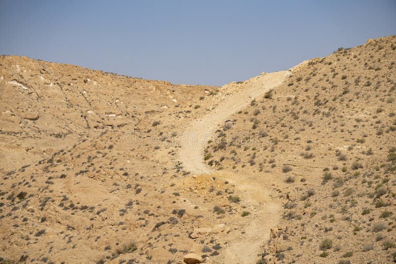 A Path in the Desert stock photo. Image of climate, landscape - 318373246