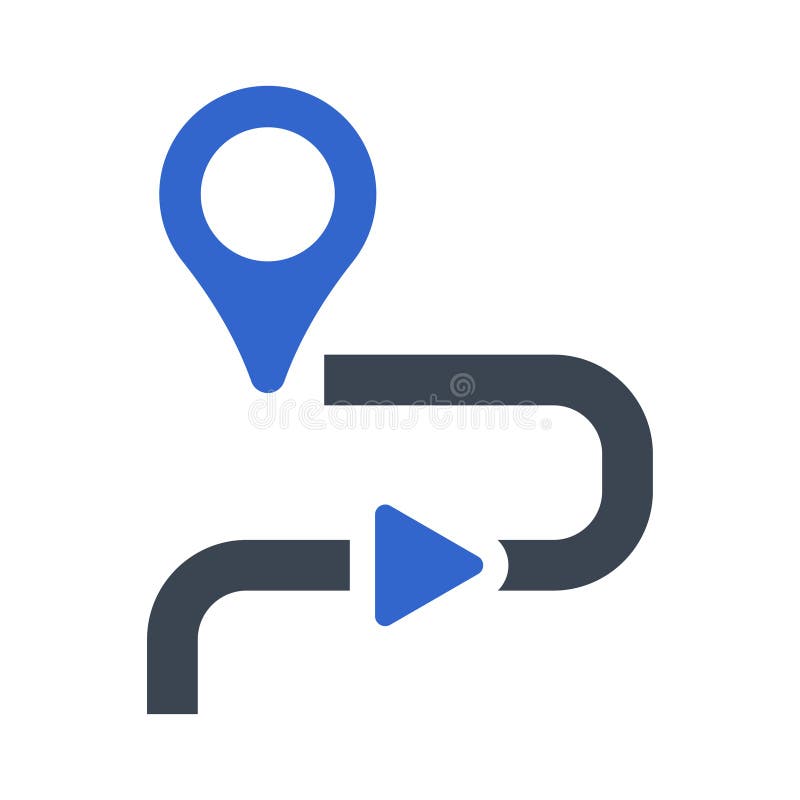 Path destination icon stock vector. Illustration of path - 263832770