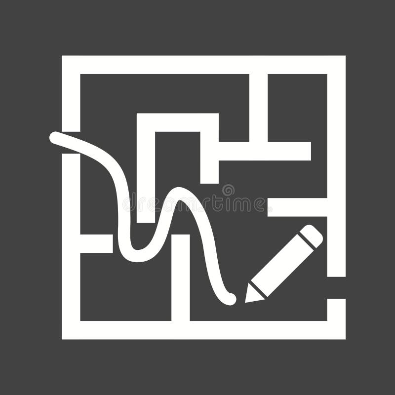 Finding Path stock vector. Illustration of decision, success - 99657430