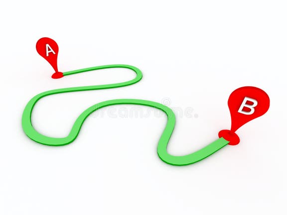 Path stock illustration. Illustration of abstract, journey - 33377805