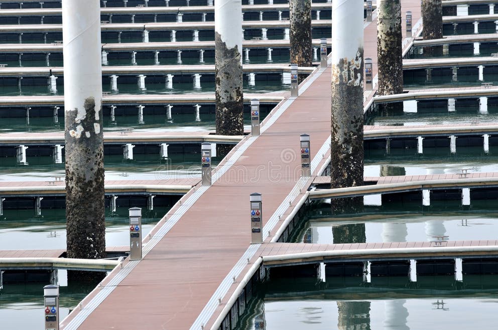 Path through dock area stock photo. Image of empty, maritime - 29480650