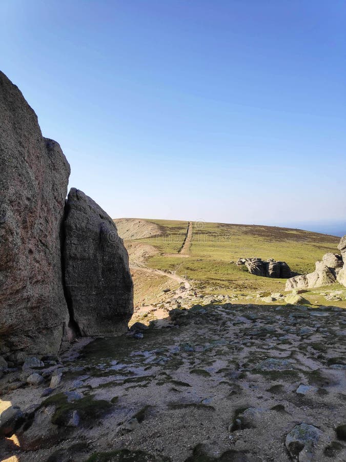 Path down from a mountain stock photo. Image of nature - 175960962