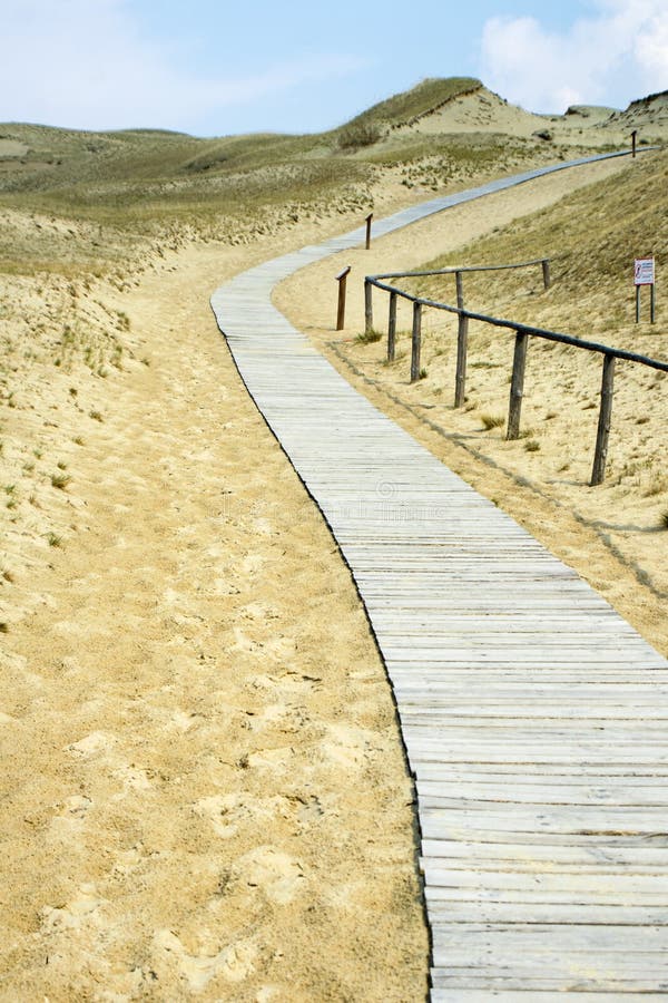 Path through the dunes stock image. Image of path, dune - 36549469