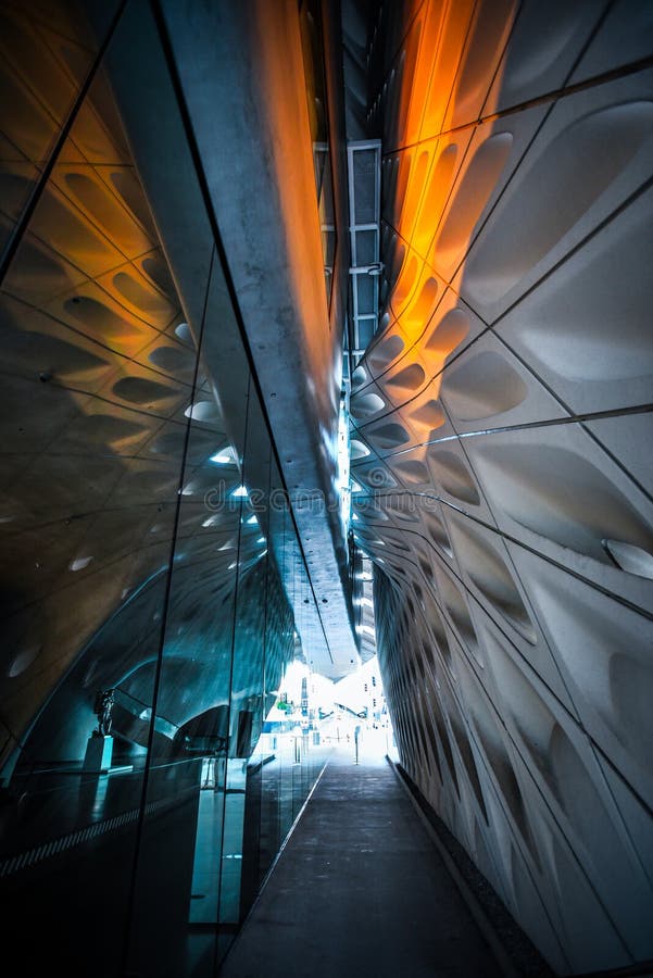 A Narrow Path between the Structures of the Broad Museum in Downtown ...