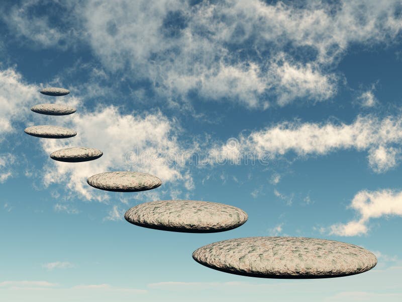 Path form rock to sky stock image. Image of philosopher - 23185471