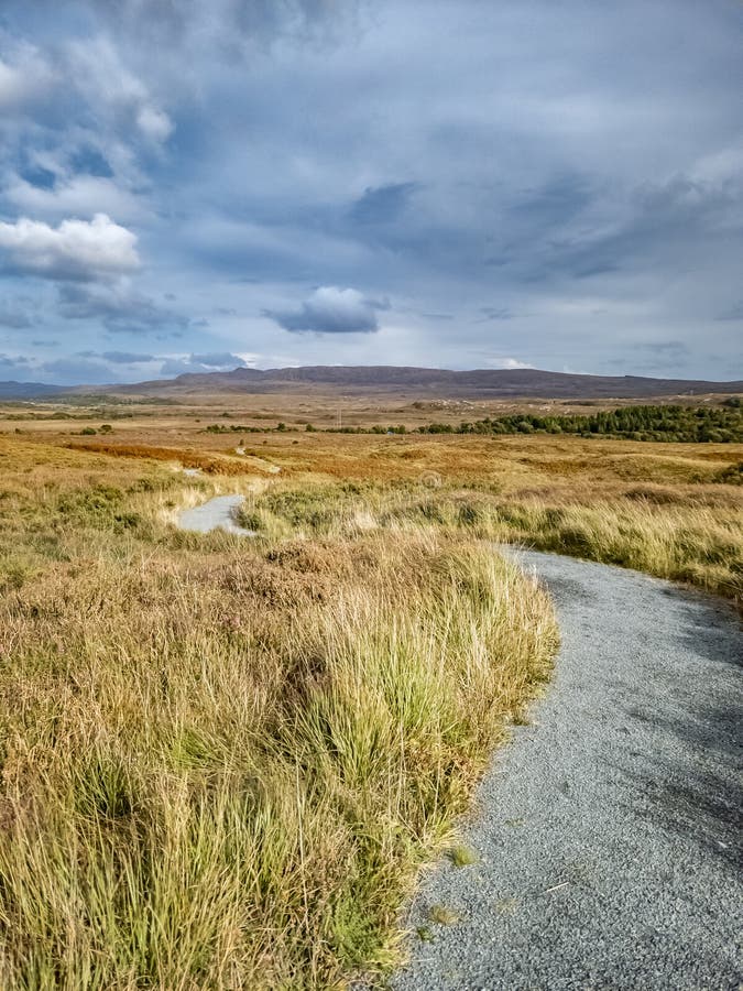 Path in Glenveagh National Park, Republic Donegal, Ireland Stock Image ...