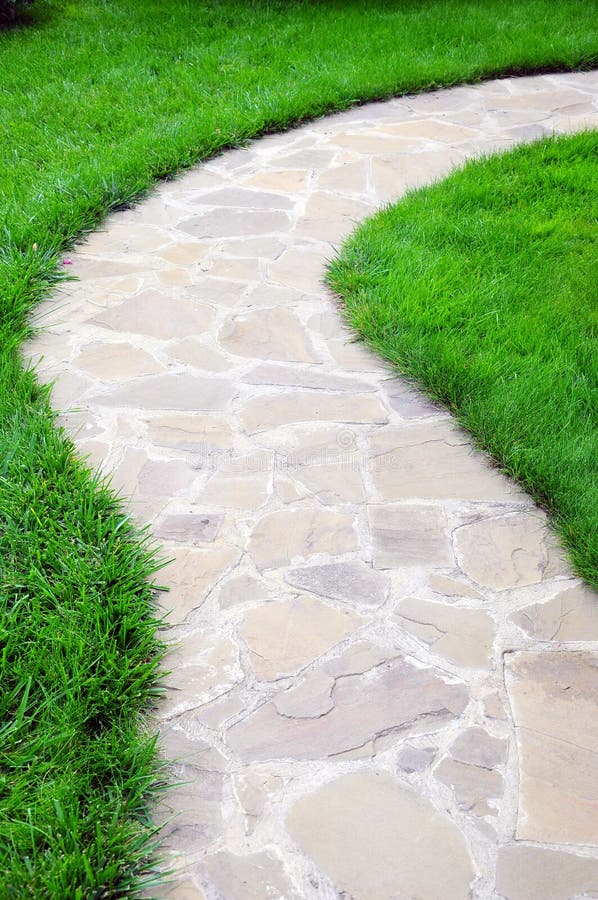 A path goes on grass stock photo. Image of formal, multiple - 16297290