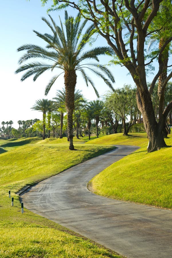 Path at Golf Course in California Stock Photo - Image of green, pursuit ...