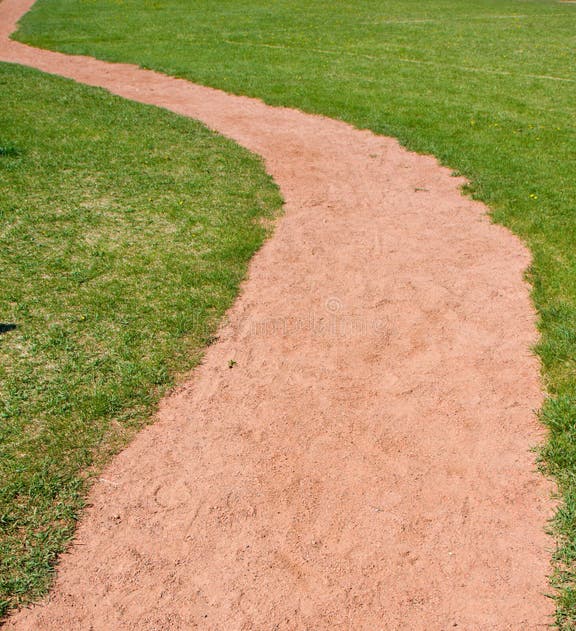 Path through grass stock image. Image of road, field, yard - 9600135