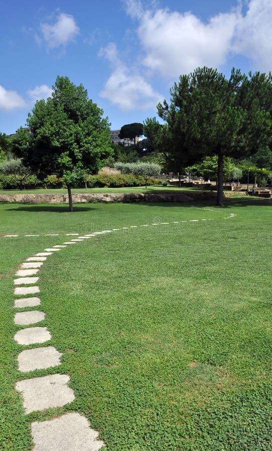 Path in green stock image. Image of footpath, bright - 40125599