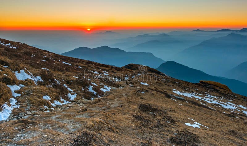 Path at hill top stock photo. Image of adventure, peak - 36882930