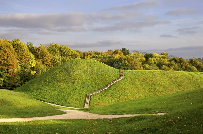 Path through the hills stock image. Image of landmark - 66920443