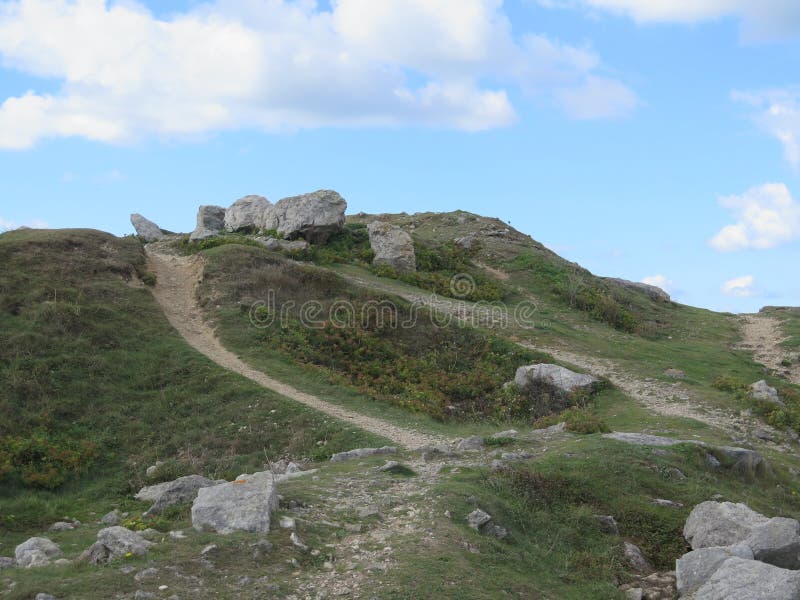 Path through hills stock image. Image of landscape, tourist - 79624145