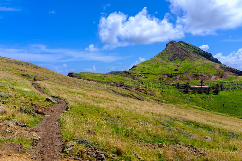 Path in the hills stock photo. Image of landscape, field - 98245852