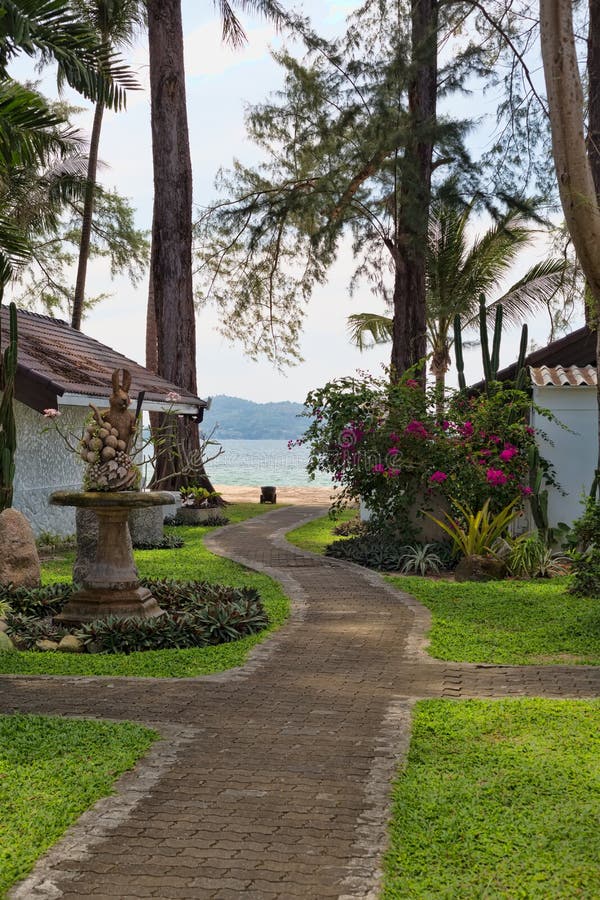 Path to the houses stock image. Image of fence, pole - 81307827