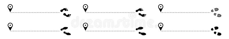 Human Tracks on the World stock illustration. Illustration of europe ...