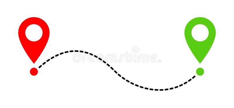 Path Icon. Vector Illustration Stock Illustration - Illustration of ...