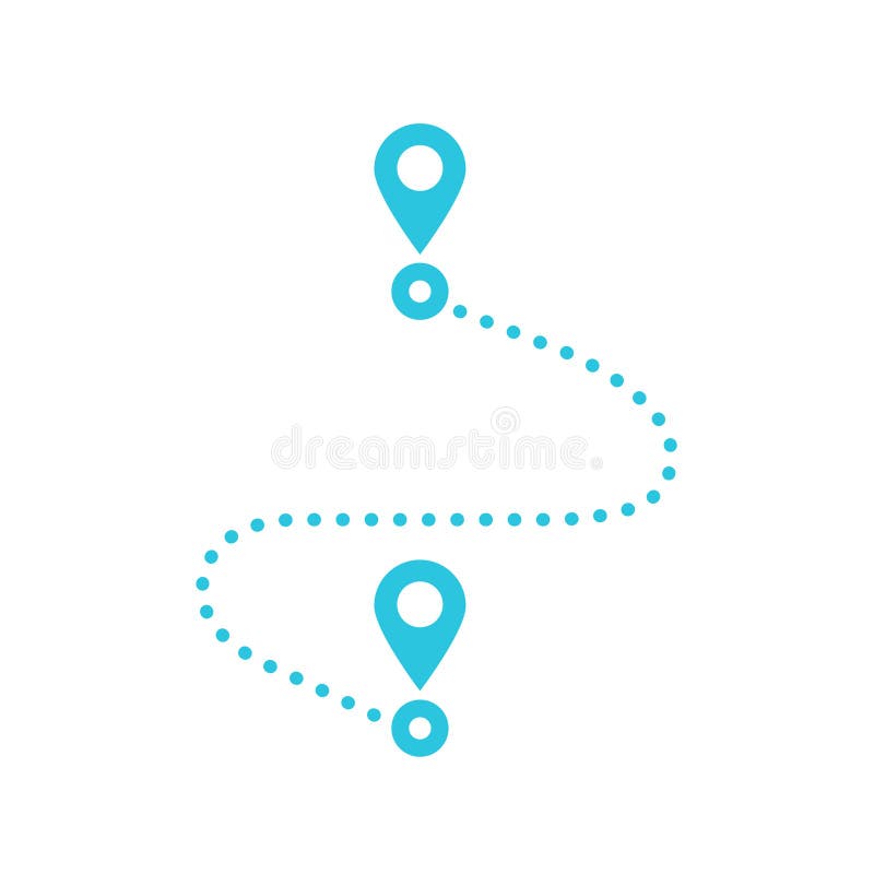 Path Icon. Isolated on White Background Stock Vector - Illustration of ...