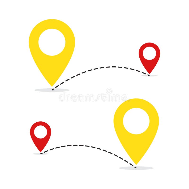 Path Icon. Vector Illustration. Location Symbol or Pointer Stock ...