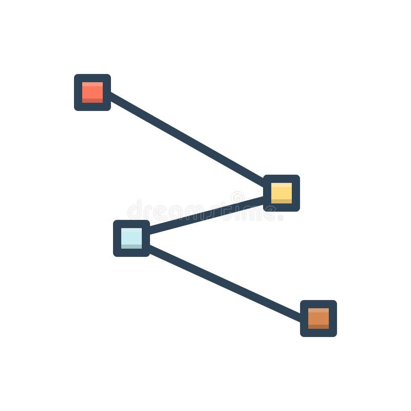 Color Illustration Icon for Path, Way and Walkway Stock Illustration ...